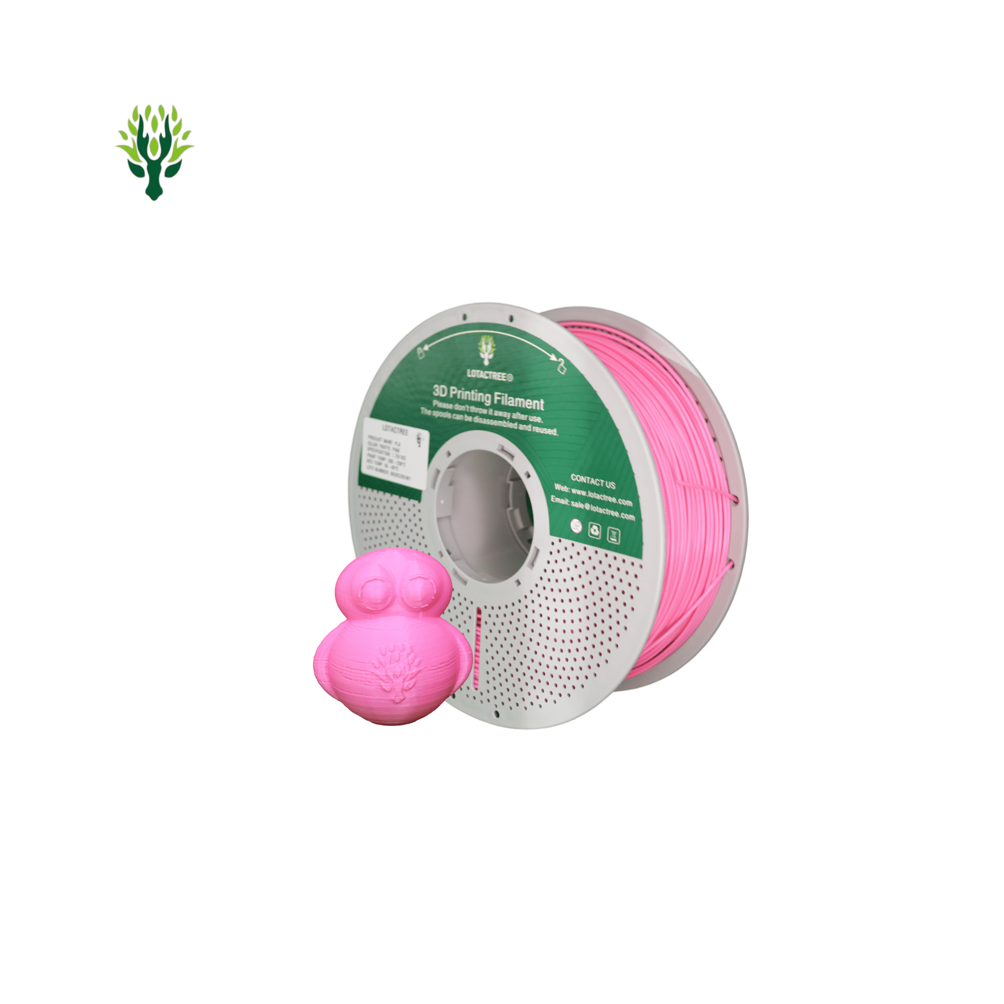 PLA Pastel Pink Lotactree 1Kg - 3DMat