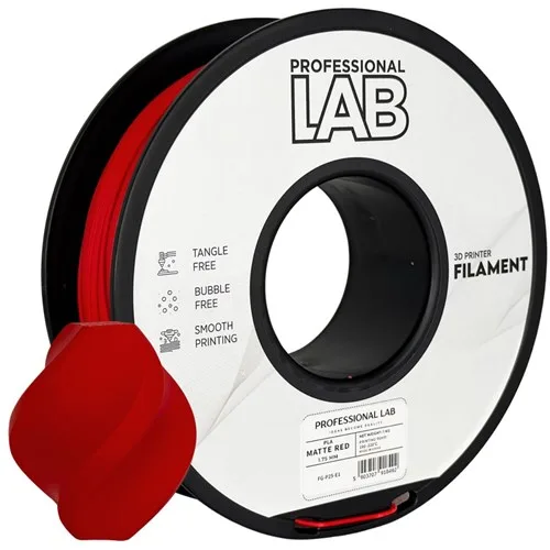 PLA Matte Red Prof Lab 1Kg - 3DMat