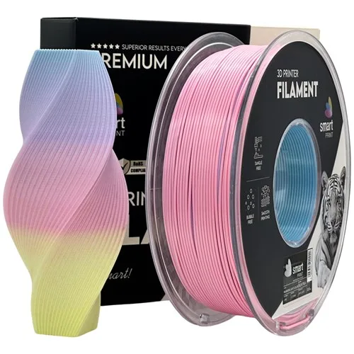 PLA Silk Rainbow Light Color Smart Print 1Kg - 3DMat